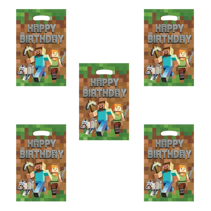 30pcs Minecraft Birthday Party Gift Bags Candy Bags Goody Bags ...