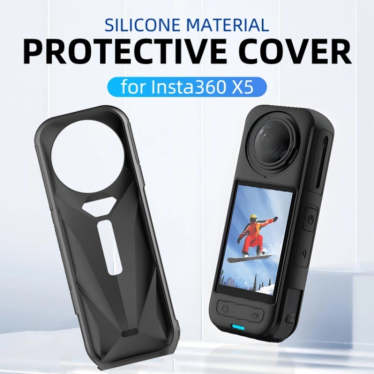 Silicone Case For Insta360 X5 Soft Bumper Anti-Scratch Protective Cover ...