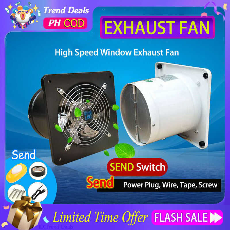 Hot Selling 4/6 In Exhaust Fan Powerful Fan Exhaust Fan Household ...