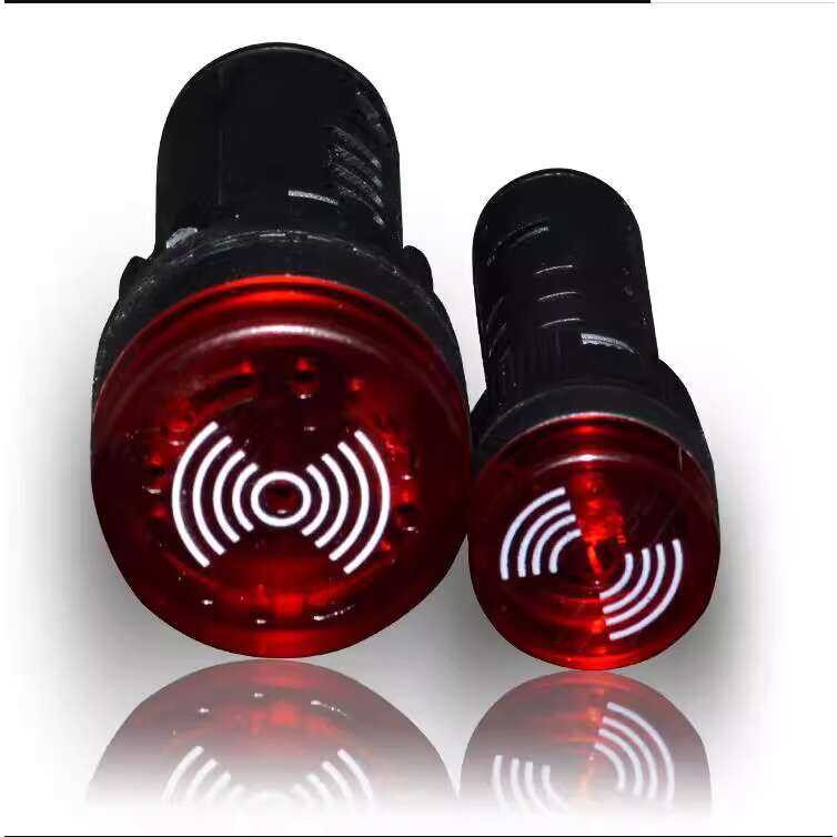 AD16-22SM flashing buzzer with light, sound and light alarm opening ...