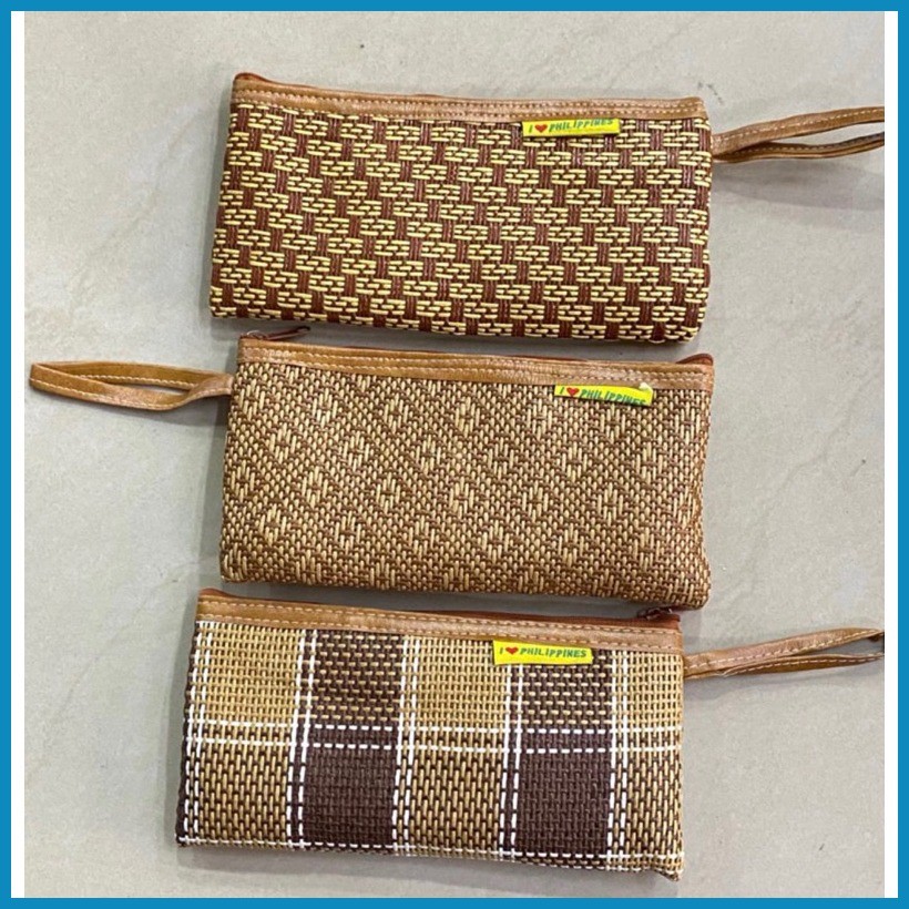 Rattan Long Wallet Pouch (1 pcs) Banig Travel Pouch Banig Wallet ...