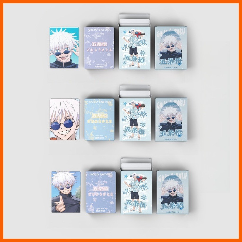 50-92pcs Manga Manhwa Jujutsu Kaisen Laser Holographic Lomo Cards ...