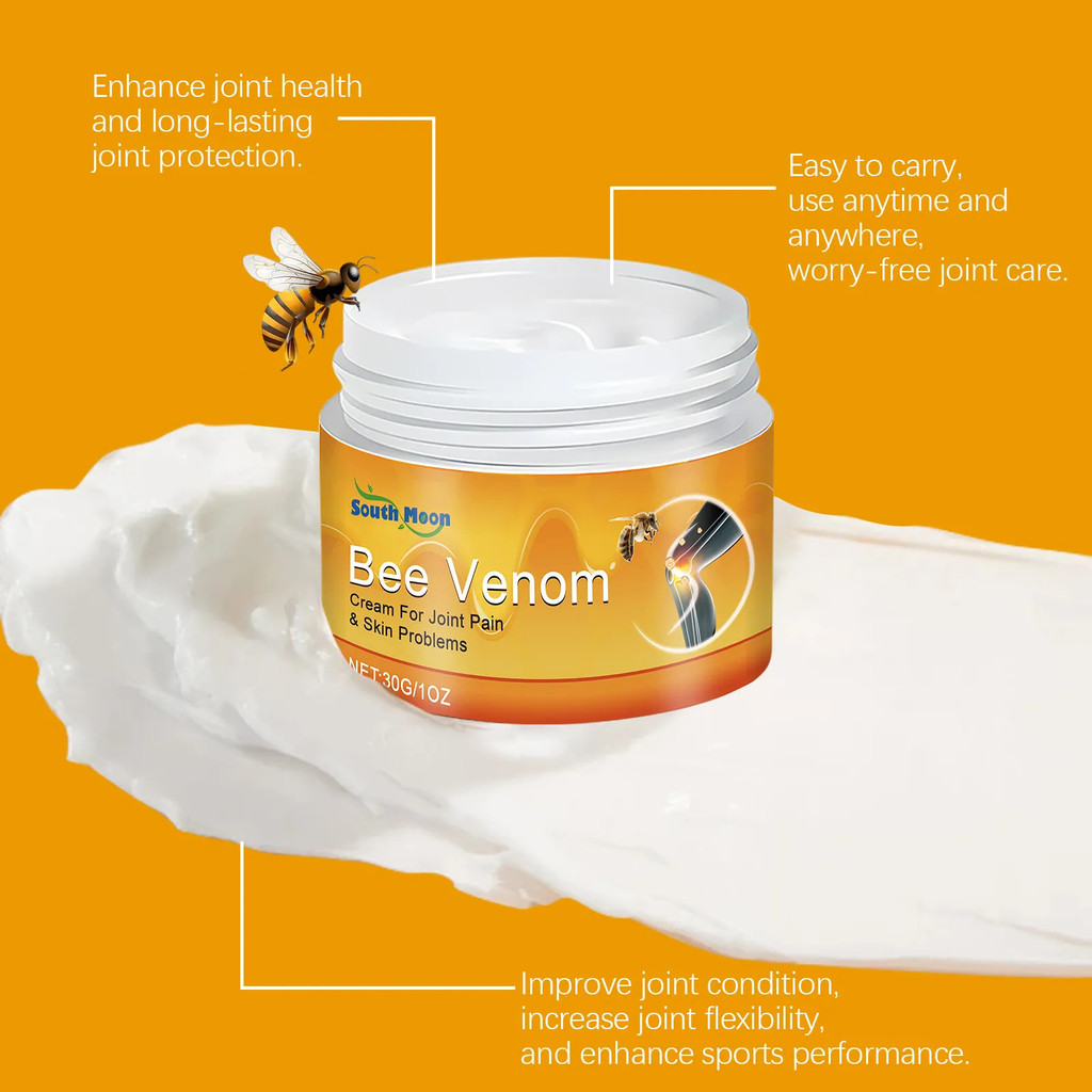 Bee Venom Pain Relief Cream Arthritis Joint Knee Analgesic Ointment Neck Lumbar Sciatica ...