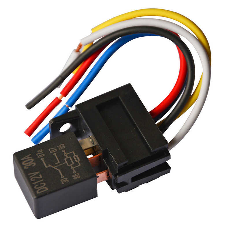 12V 24V 30A40A Violet Relay 4-pin Car Relay and Relay Socket Set ...