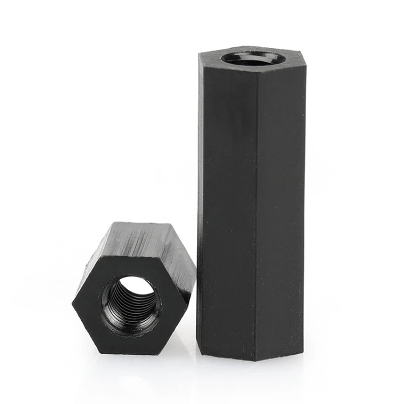 M2 M2.5 M3 M4 M5 M6 Black Nylon Hex Standoff Plastic Double Pass ...