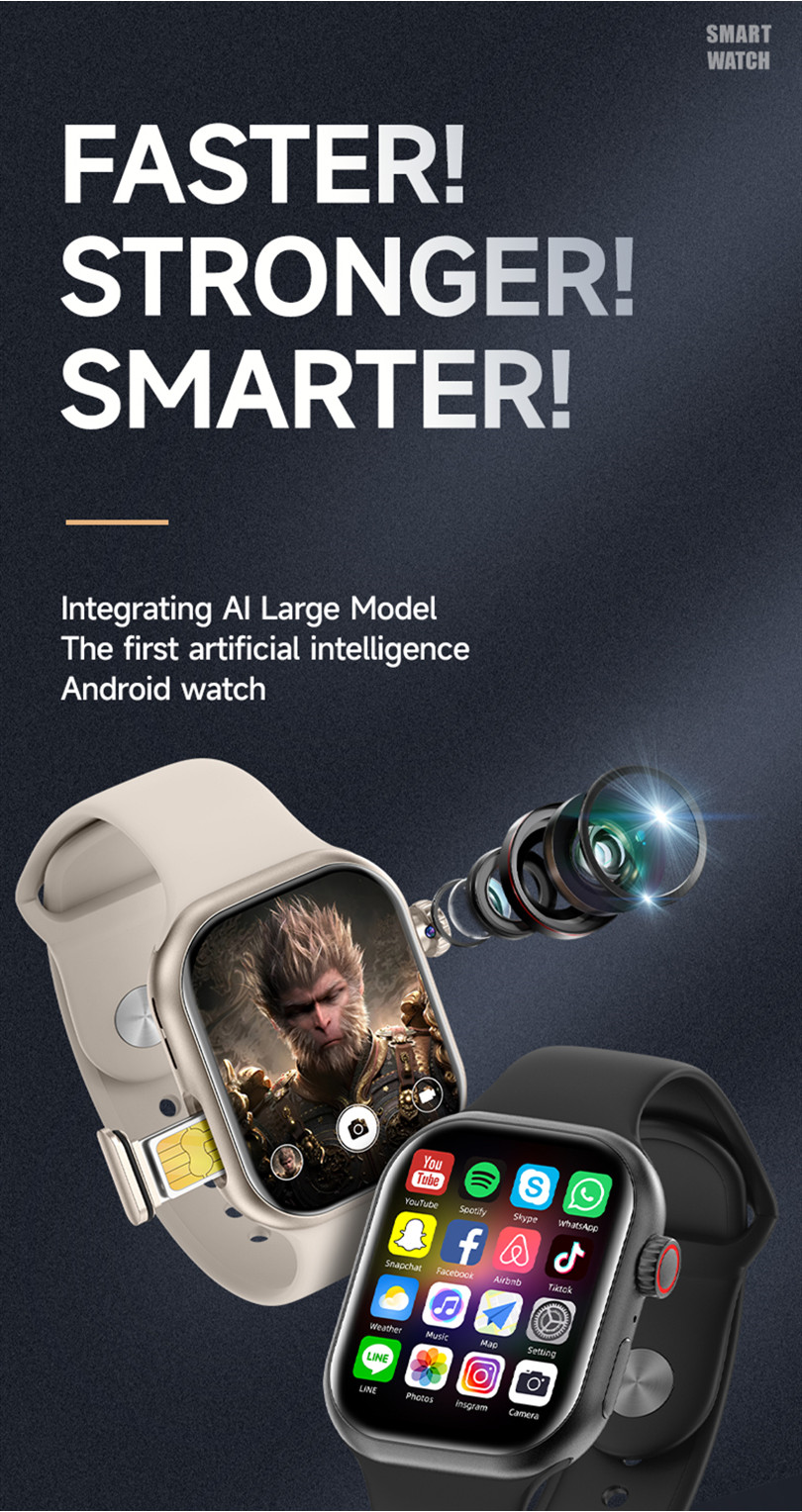 Smart Watch With SIM slot and WiFi BW06 4G/5G Network Cellular Version ...