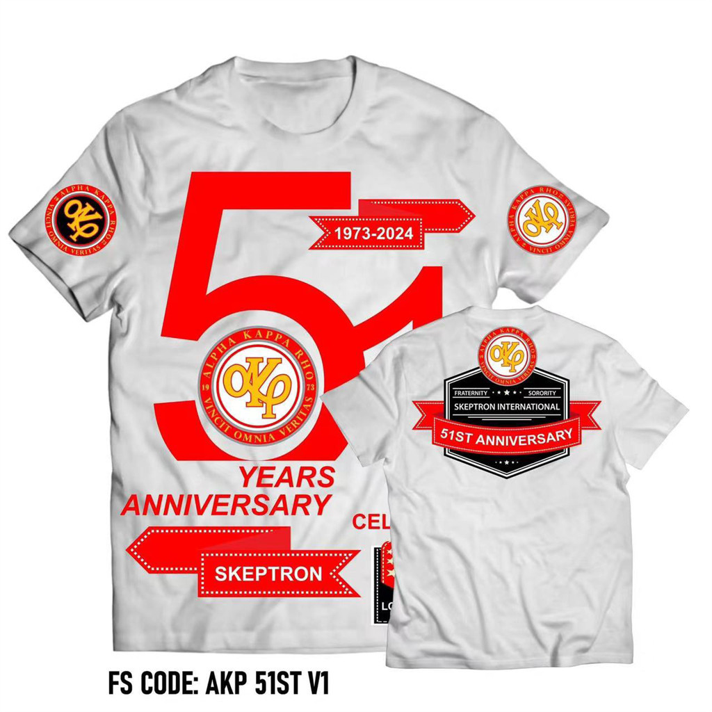 2024 AKP Frat 1973 Alpha Kappa Rho 51th Anniversary skeptron Clothing T ...