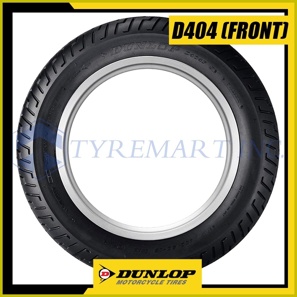 Dunlop Tires D404 80/100-18 47P Tubetype Motorcycle Street Tire (Front ...