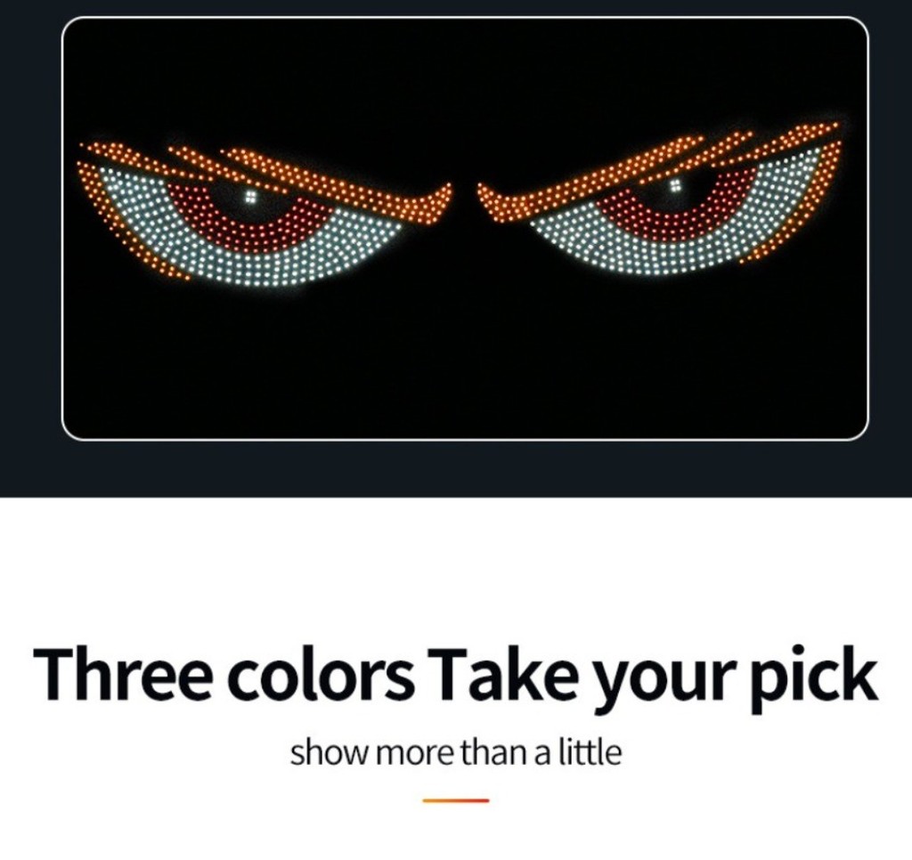 2PCS USB LED Devil Eye Dynamic Big Devil Eyes Light for Cars ...