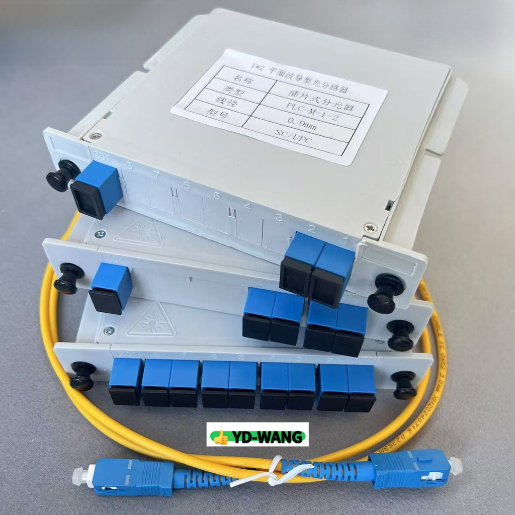 Fiber Optic PLC splitter SC UPC 1x2 1x4 1x8 SM Cassette Insertion Type ...