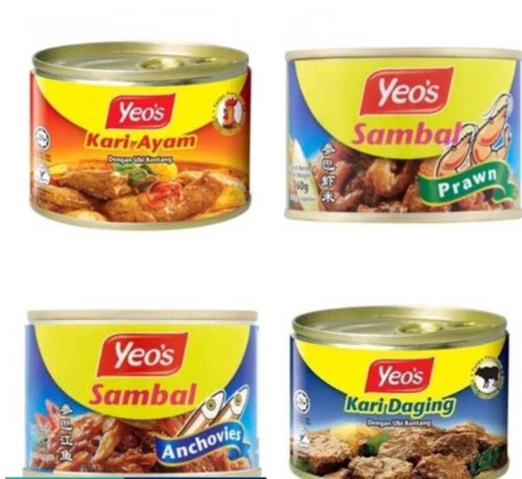 Yeo’S Imported Canned Goods(Kari Ayam/Beef Curry/Sambal Prawn/Sambal ...