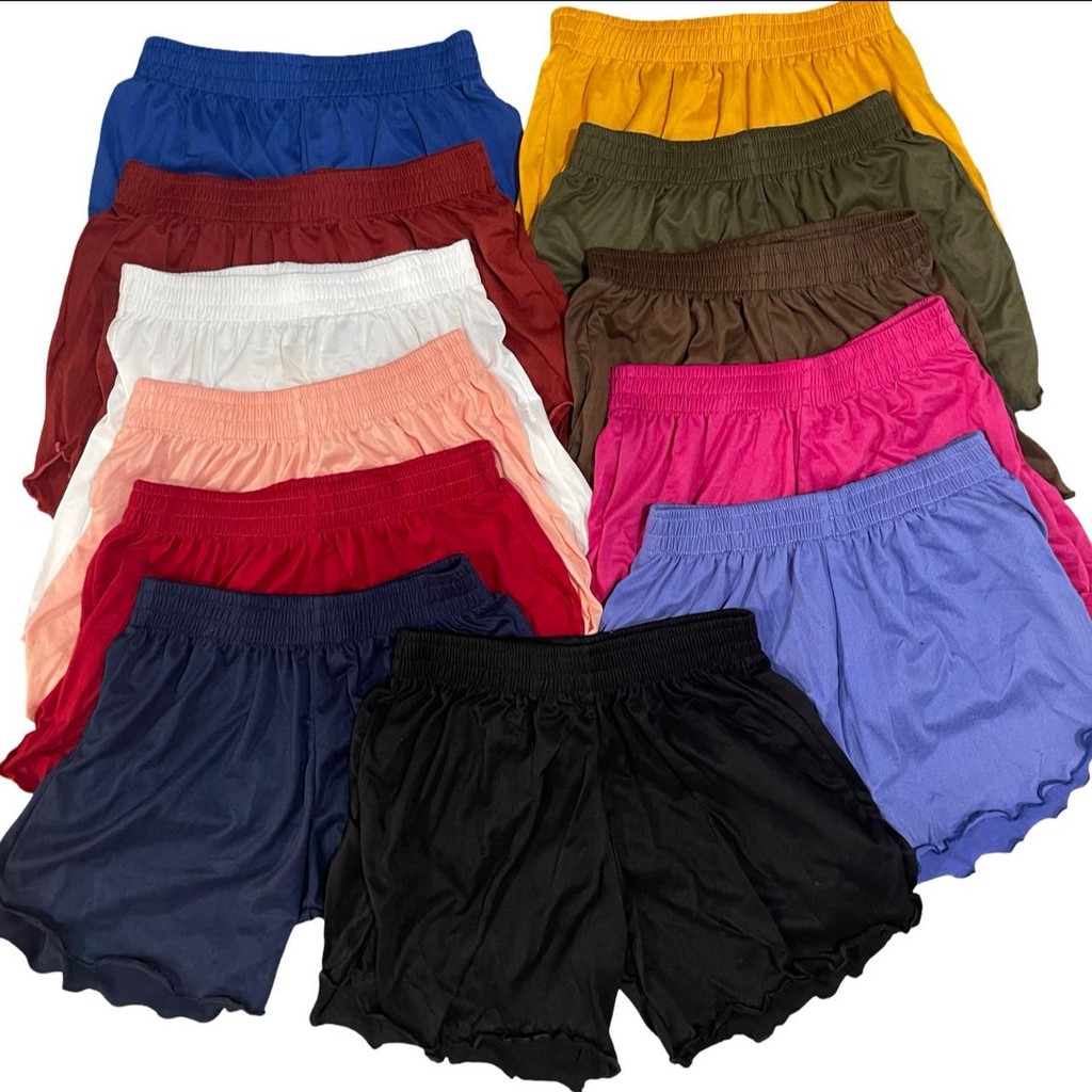 RoséCheeks Babe Lettuce Shorts | Plain Cotton Dolphin Shorts Small to ...