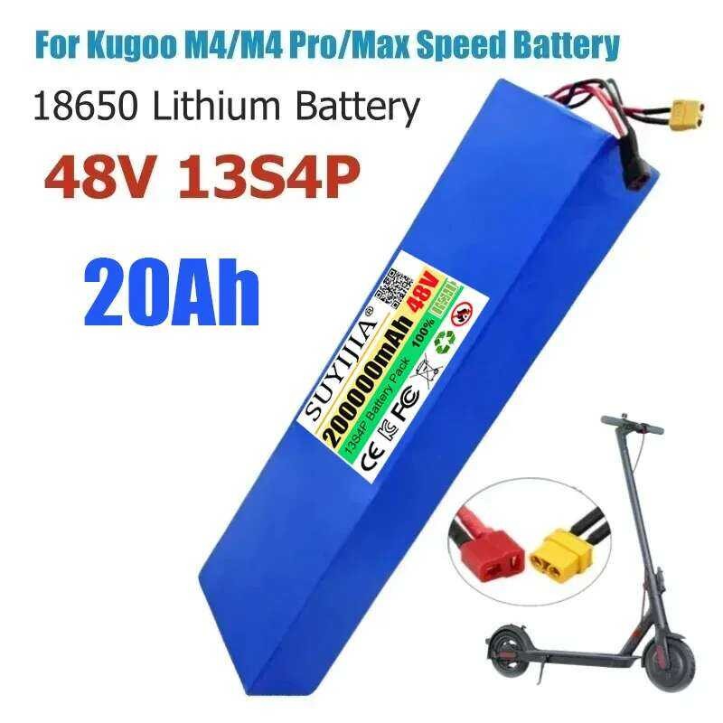 2 48V 1 20000Mah 20Ah 13S4p 18650 Lithium Battery Pack With BMS ...