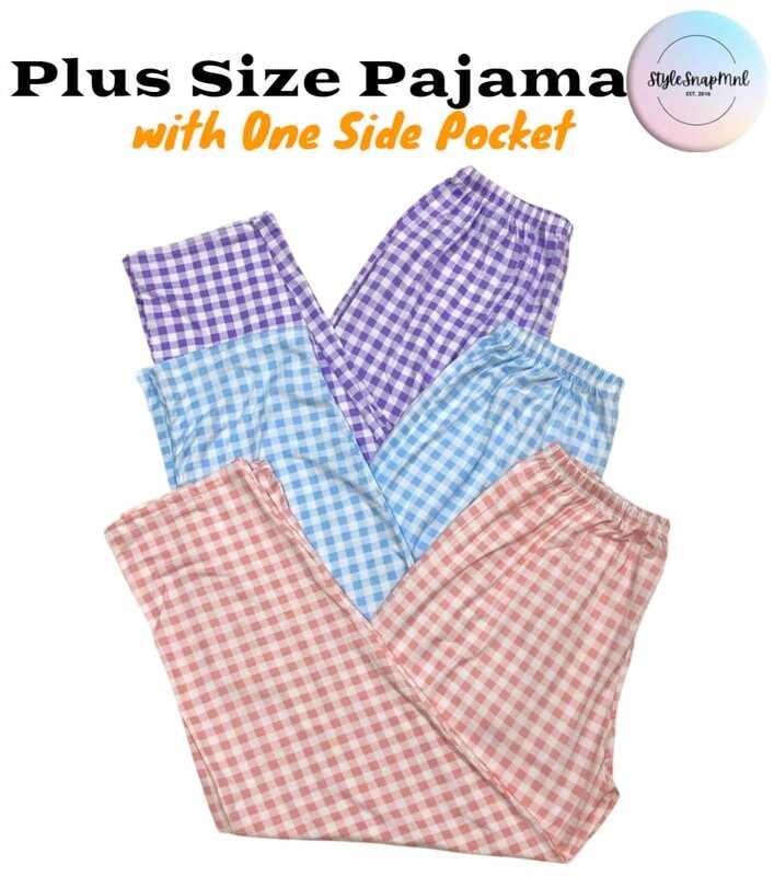 Stylesnap Plus Size Pama Only With 1 Side Pocket Cotton Loungewear ...