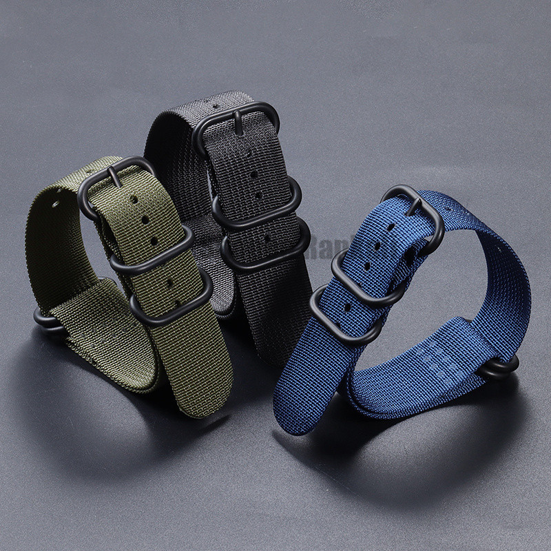 Military Nylon Watch Band 18mm 20mm 22mm 24mm Universal NATO One Piece ...