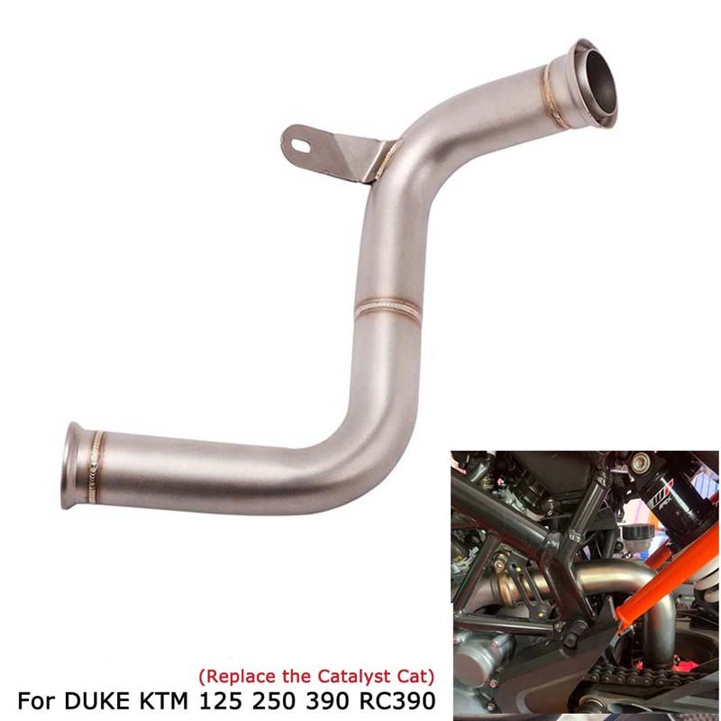 Exhaust Mofdification For KTM 125 250 390 RC390 DUKE 2017-2021 Mid Link ...