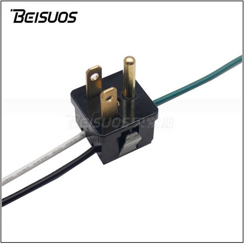 ZE-24 card type metal buckle wiring with wire American standard plug ...