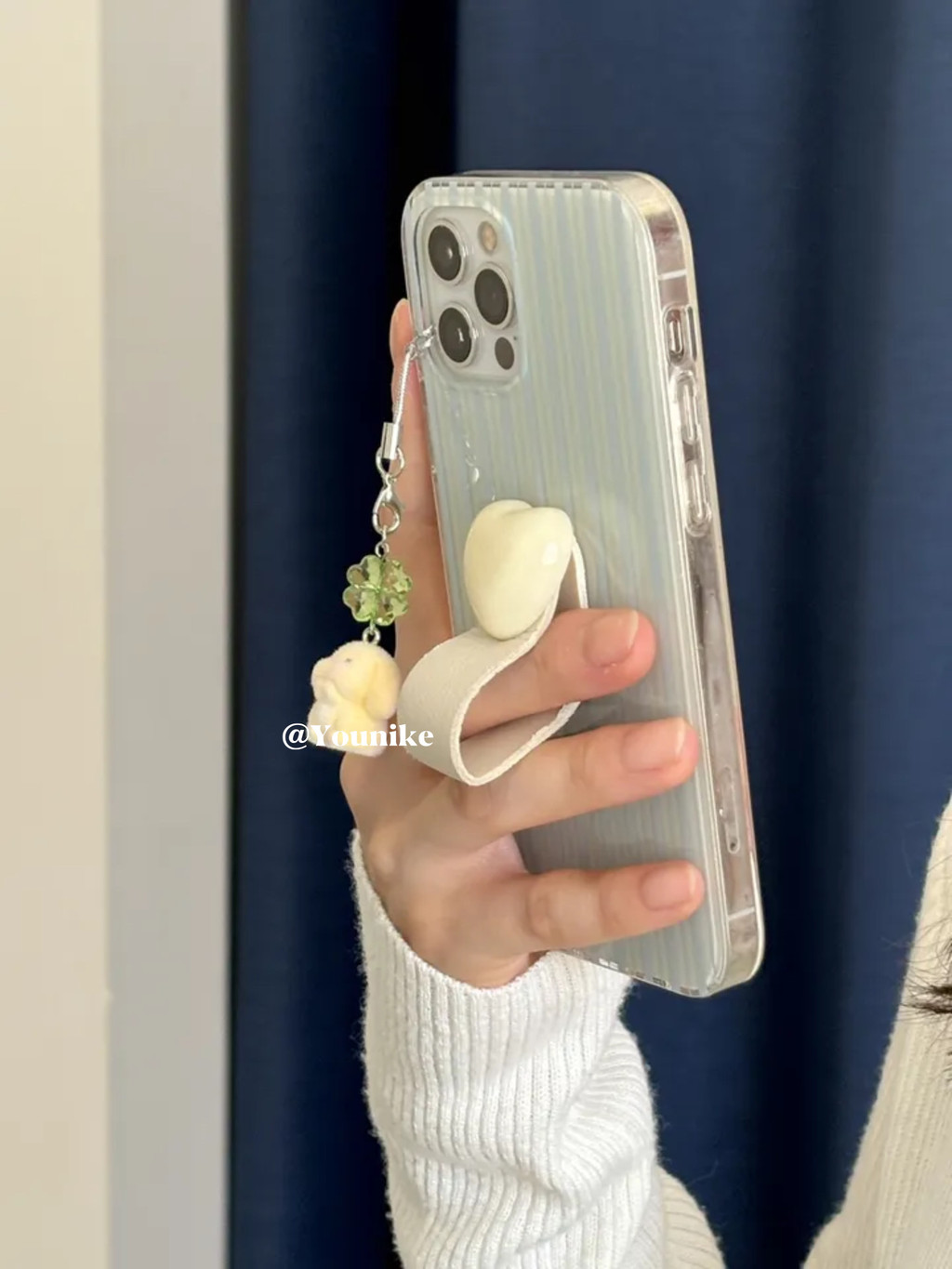 Korean Style ins Soft Cute Healing Cute Girl Heart Four-leaf Clover ...