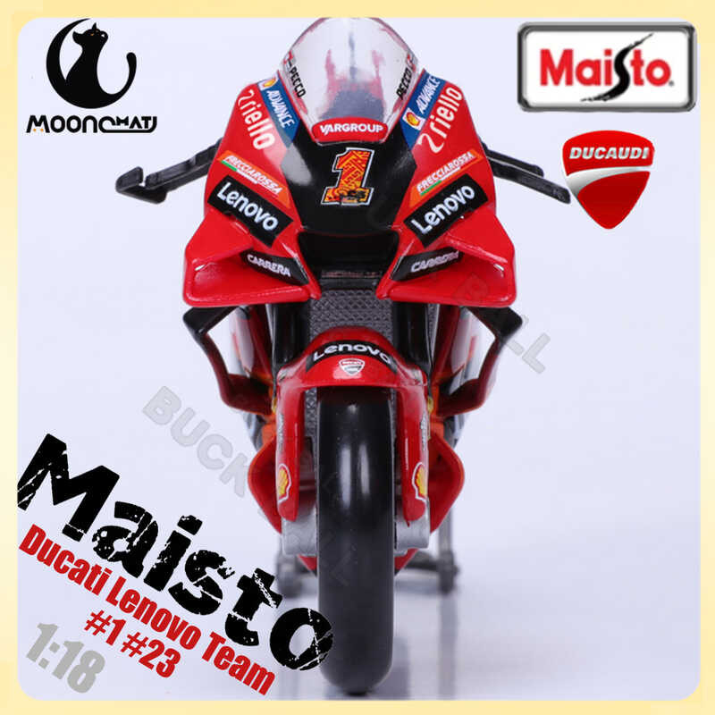E3 Bagong 2 Maisto 1:18 Moto Ducati Lenovo Team 2023 Motogp Champion #1 ...
