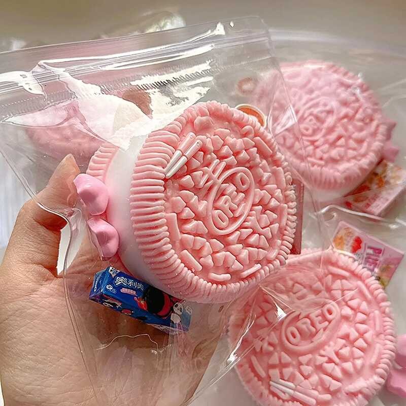 Big 200G Oreo Handmade Silicone Stress Relief Squishy Toy | Shopee ...