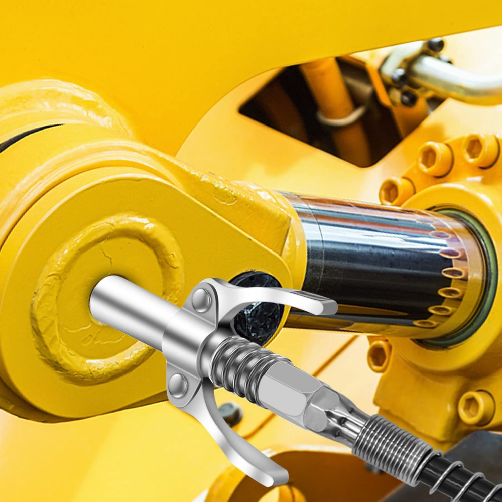 10000PSI Heavy-Duty Quick Release Grease Gun Coupler With 30cm Hose Two ...