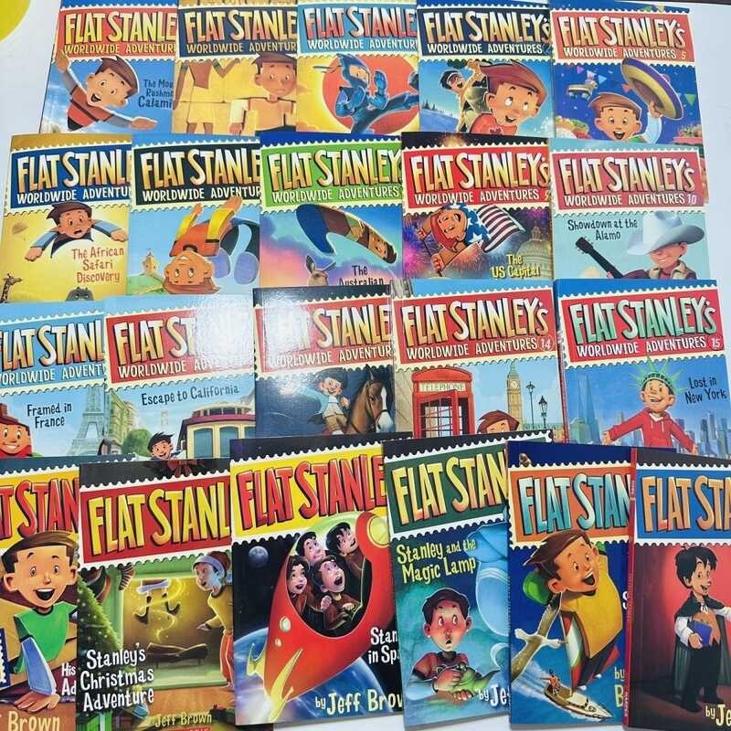 Flat Paper Man Stanley Series 21 Volumes I Can Read Children's English ...