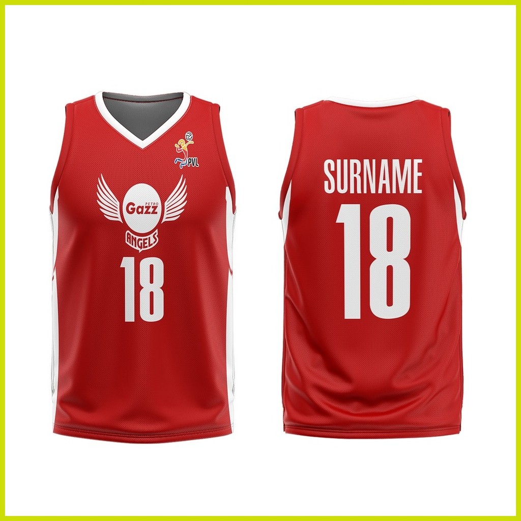 ∮ NZ | Petro Gazz Angels 2022 Full Sublimation Volleyball Jersey ...