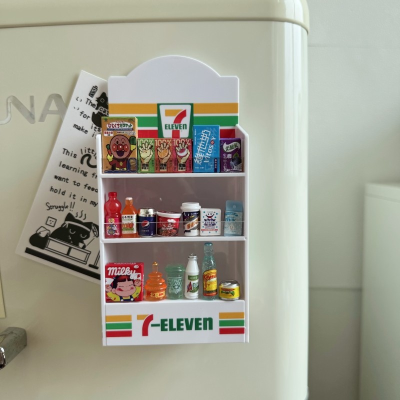 Miniature Simulation7-ELEVEN Refrigerator Magnets for Shelves Magnetic ...
