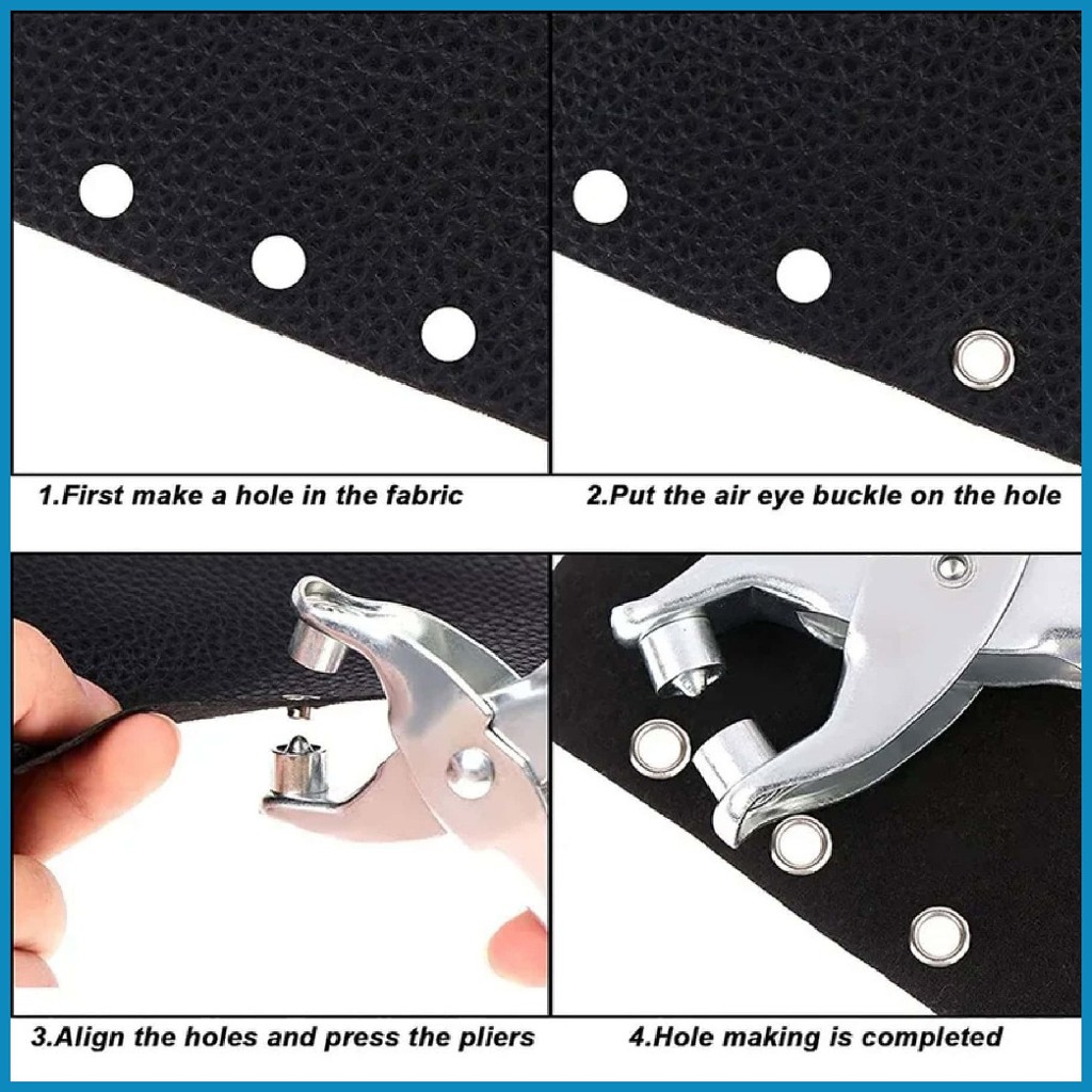 100Pcs Snap Button Plier Set Metal Automatic Button Snap Kit With ...