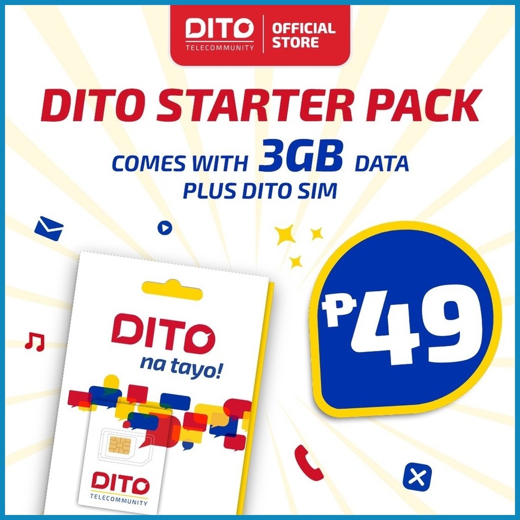 COD DITO PREPAID SIM CARD 5G LTE SIM (Register Sim First) | Shopee ...