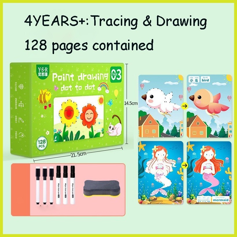 ♣ ∡ ☜ Tracing Books For Kids Erasable Magic Tracing Workbook For Kids ...
