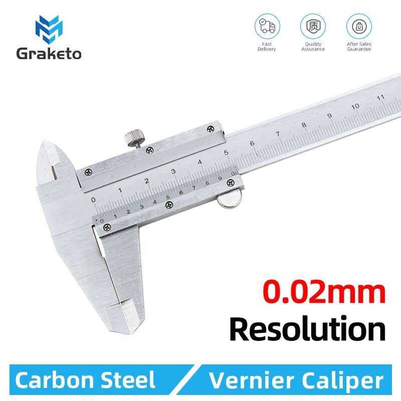 3 Vernier Caliper Steel Gauge Metal Calipers Measuring Instruments ...