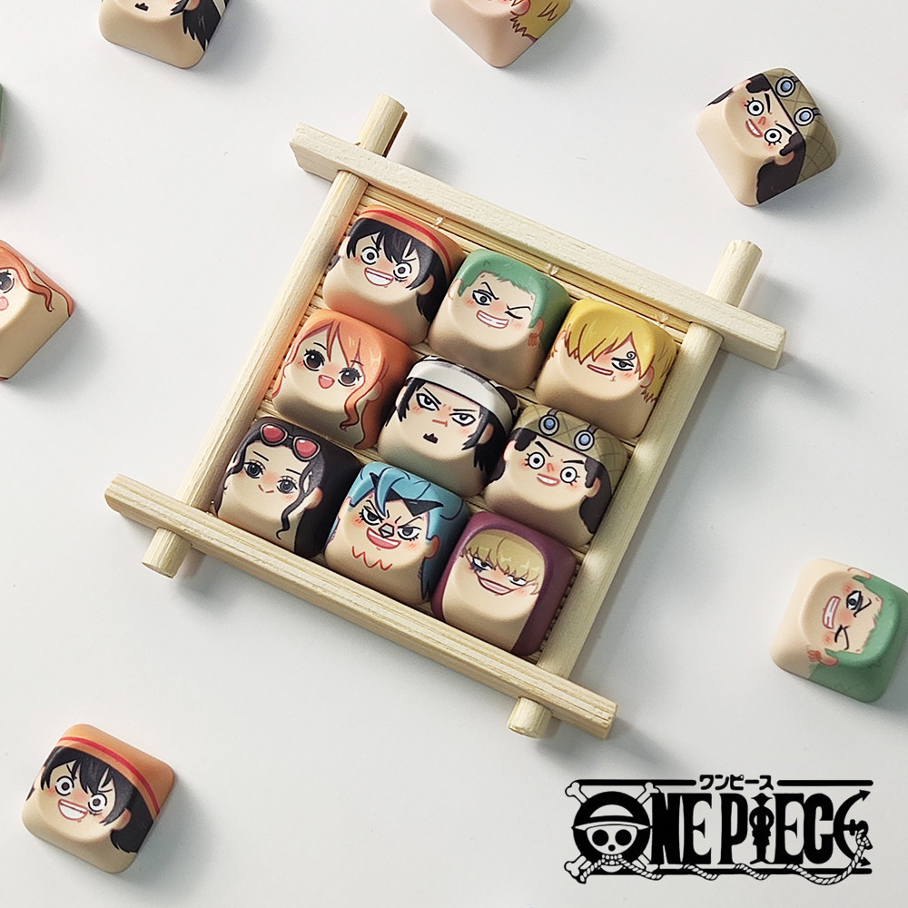 One Piece Keycaps MOA Profile PBT Five-sided Dye Sublimation Luffy Zoro ...