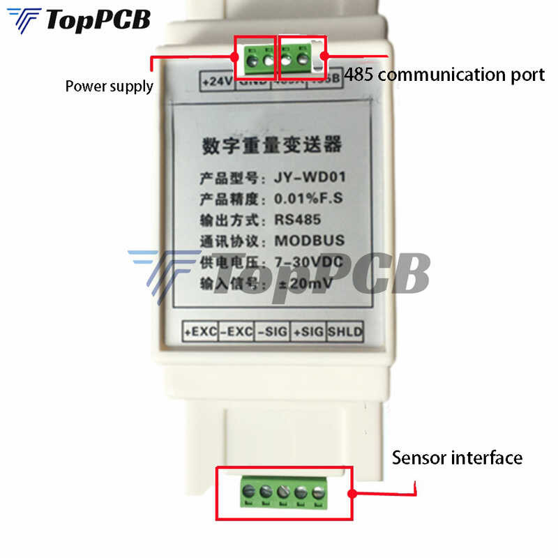 7-30V DC Modbus RTU Rs485 Digital Weight Transmitter Transducer Converter Amplifier Load Cell ...