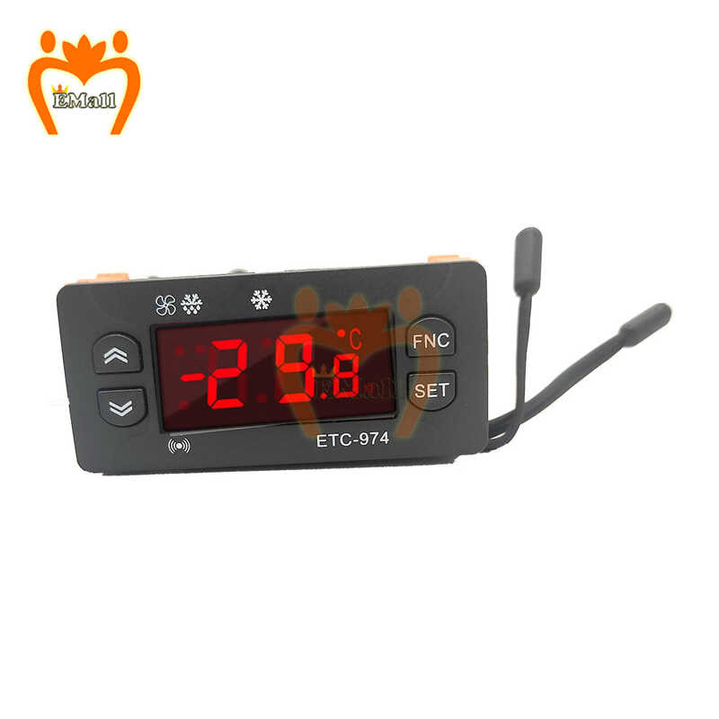 Digital ETC-974 Temperature Controller Microcomputer Thermostat Refrigeration Alarm 220V 2M NTC ...