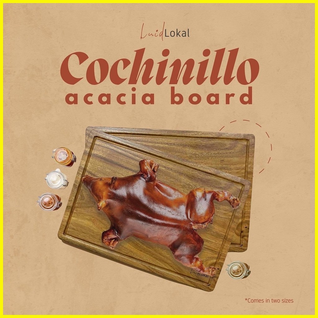 Luid Lokal Lechon Cochinillo Board Acacia Wood | Shopee Philippines