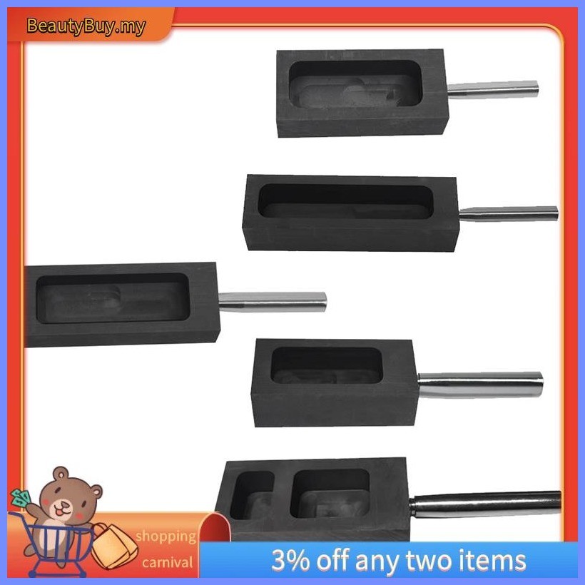 [In Stock]Gold Silver with Handle Graphite Ingot Mold Mould Crucible ...