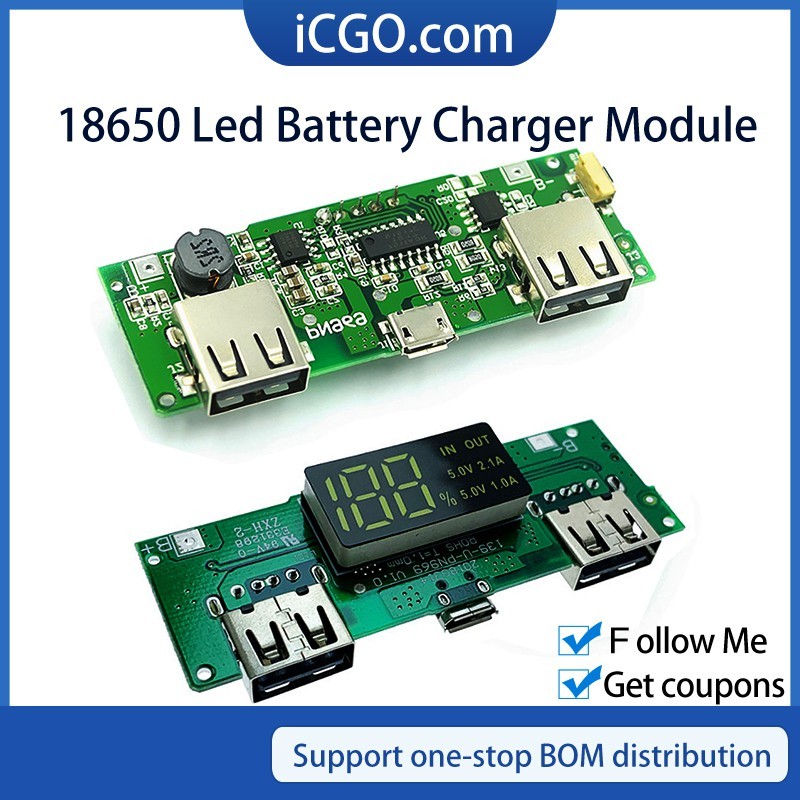 in stock Double Dual USB 5V 2.4A 2A 1A Mobile Micro/Type-C/USB Power ...