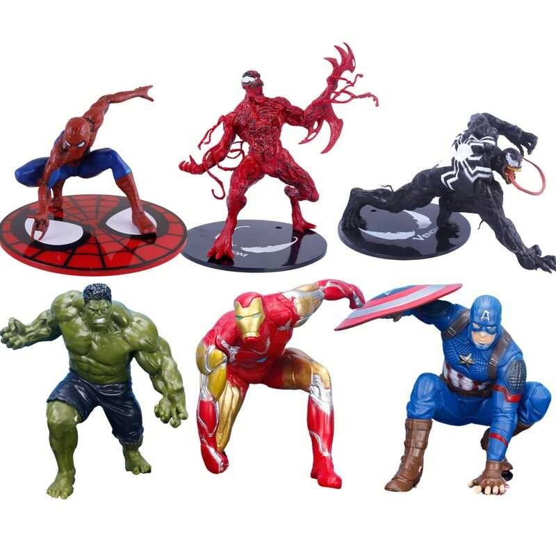 New Super Hero 10Cm Action Movie Character Captain Collectible Model ...