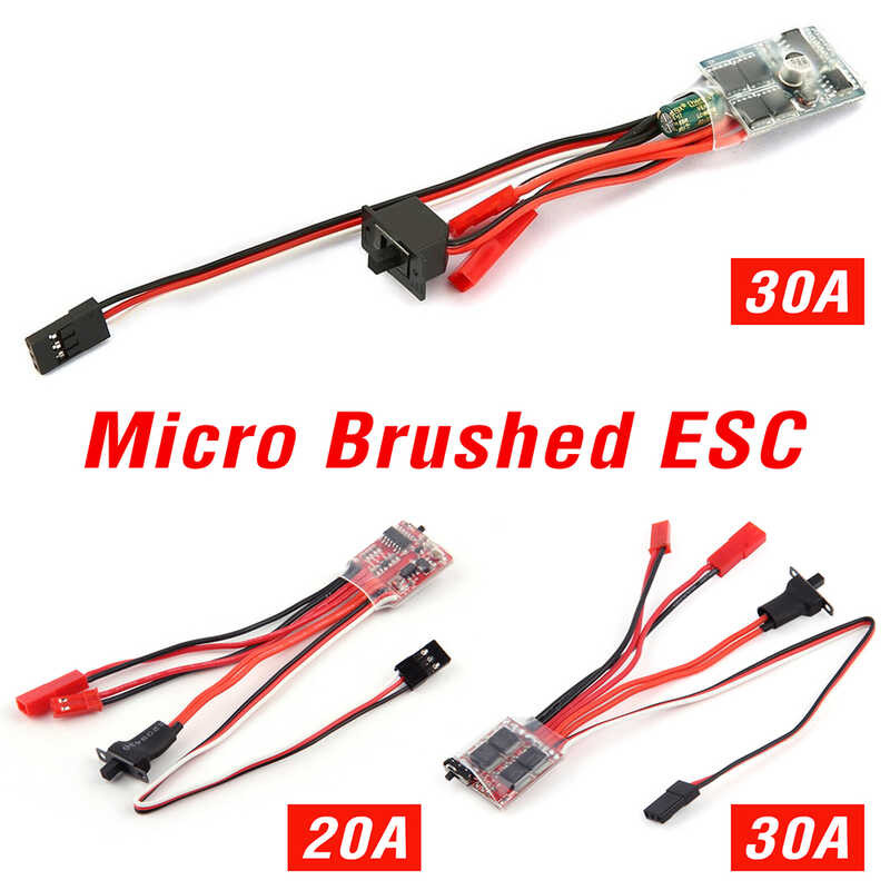 20A Micro 30A Brushed ESC Electric Speed Controller 2S 4~8v for DIY ...