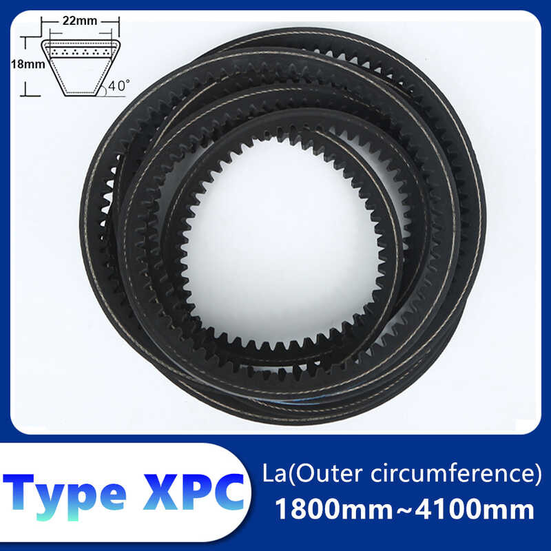 Type 2 612 XPC 2 3D2 Toothed Conveyor Belts Drive Raw Edge Cogged V ...