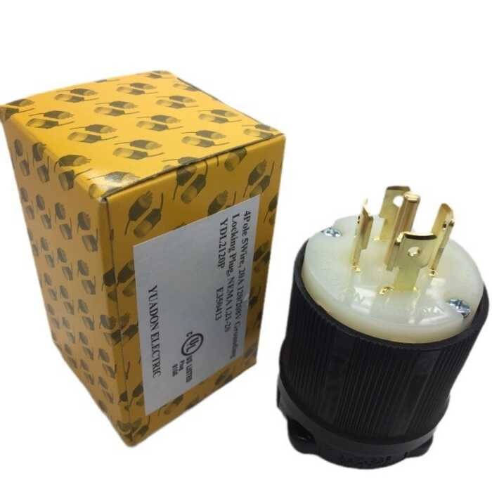 NEMA L21-20P high-power American plug Philippines Canada five pin plug ...