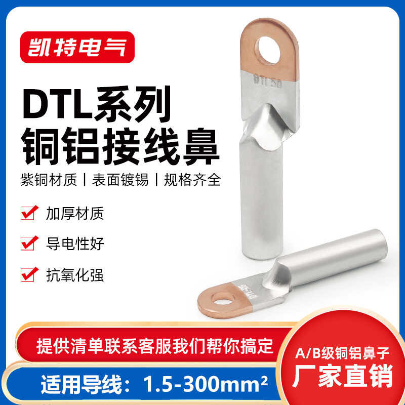 National standard DTL copper aluminum nose 10-500 square transition ...