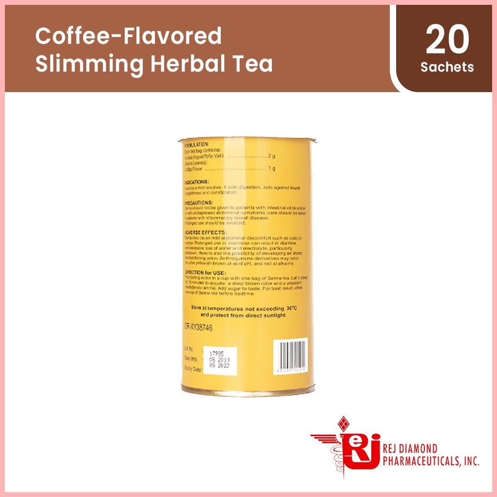 Bavarian Brew Coffee Flavored Slimming Herbal Tea With Senna Leaves 20 ...