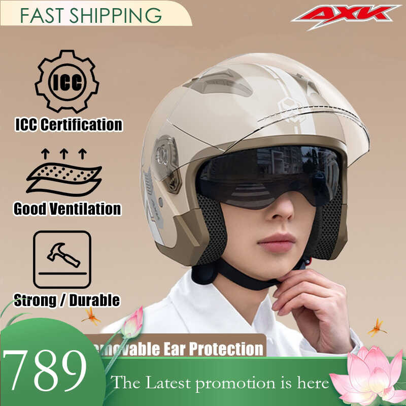 COD ICC Sticker AXK Original Helmet Full Face 55-62Cm Universal Dual ...