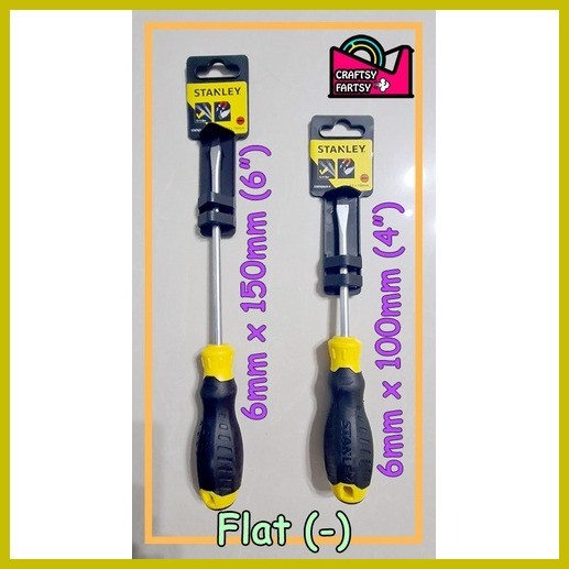 ☃ § (PER PIECE) STANLEY Screwdriver Philip and Flat Type 4" and 6 ...