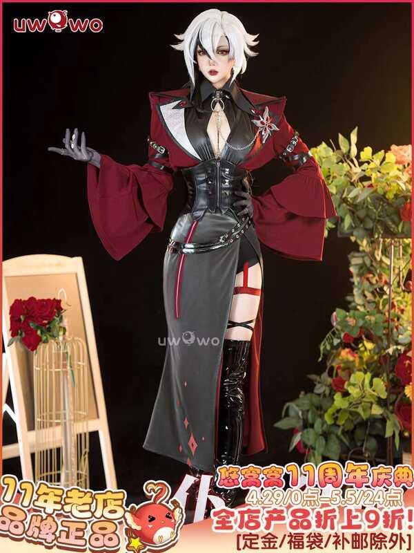 Tt Uwowo Genshin Impact Cosplay Lingkod Arekino Pulang Gabi Cos Damit ...