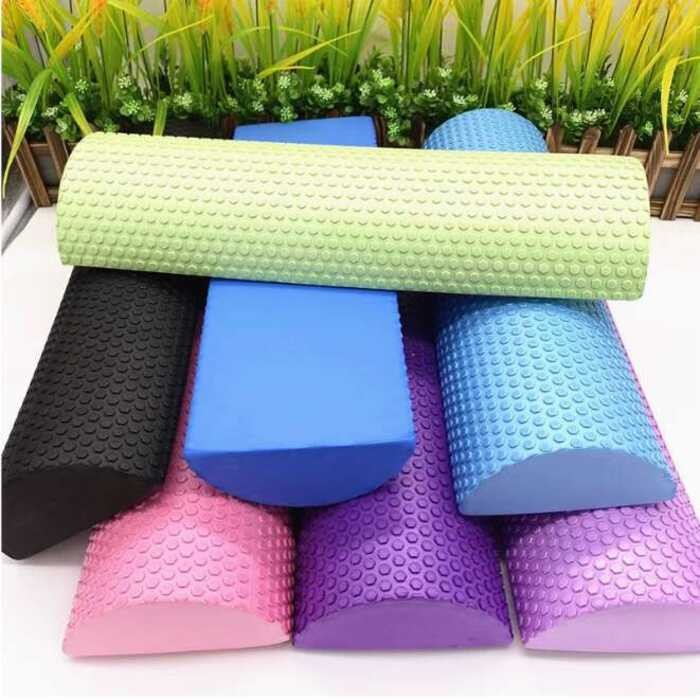 round yoga Half relaxation Balance bar Hexagon foam shaft foamroller ...