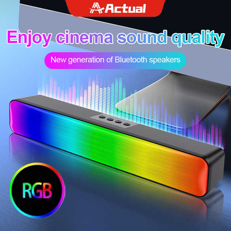 Actual Wired/Wireless Bluetooth Speaker RGB /Bluetooth Speaker/Sound ...