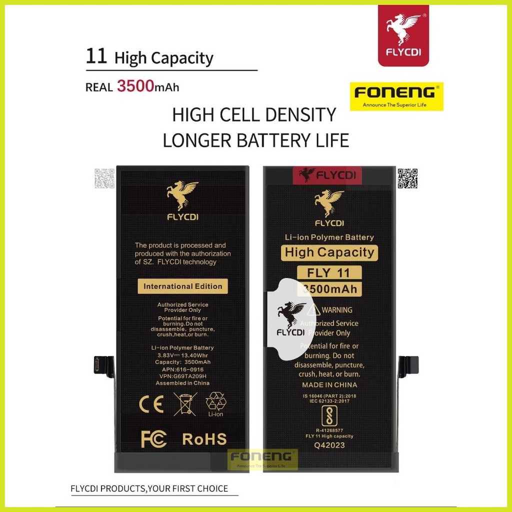 ∧ Original FLYCDI Battery for Iphone Xs XsMax 11 11Pro 11Promax 12 ...